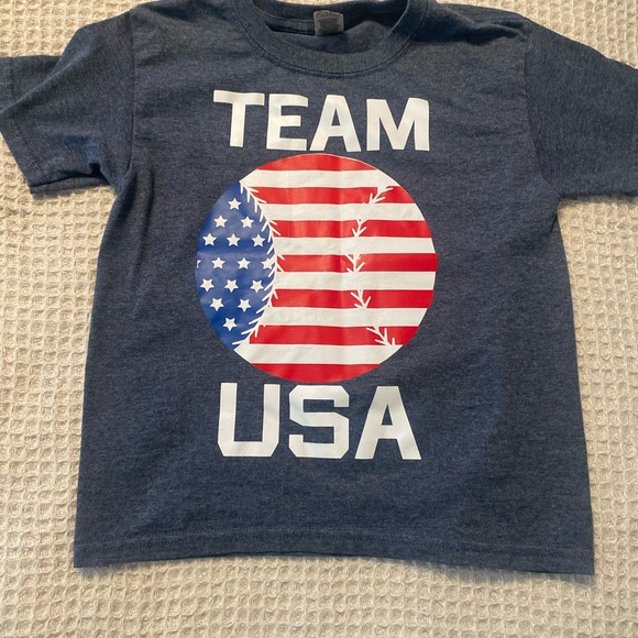 Gildan | Shirts & Tops | Gildan Kids Team Usa Tshirt Navy | Poshmark